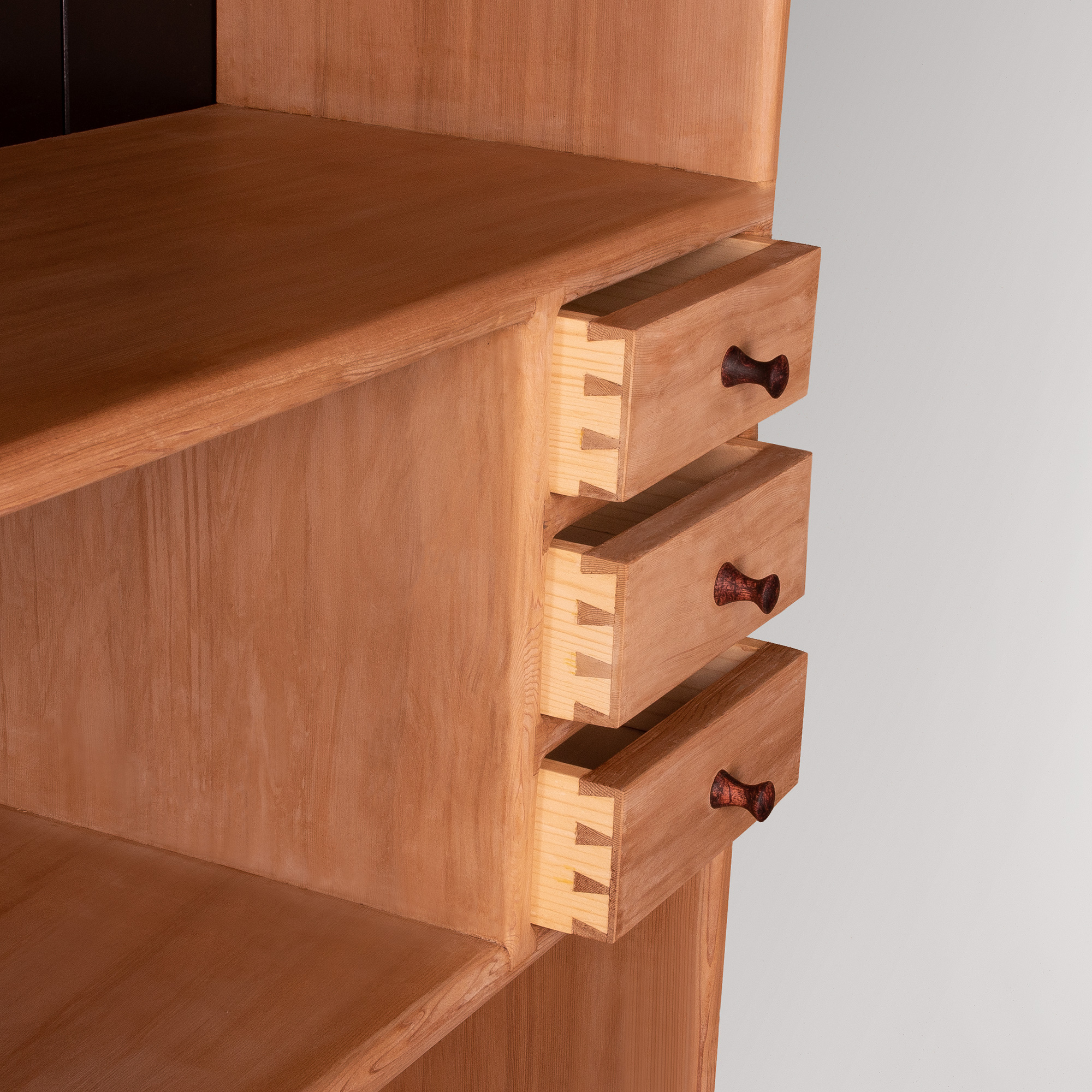 Western Cedar Bookcase With Drawers – Marc Springer Furniture Maker